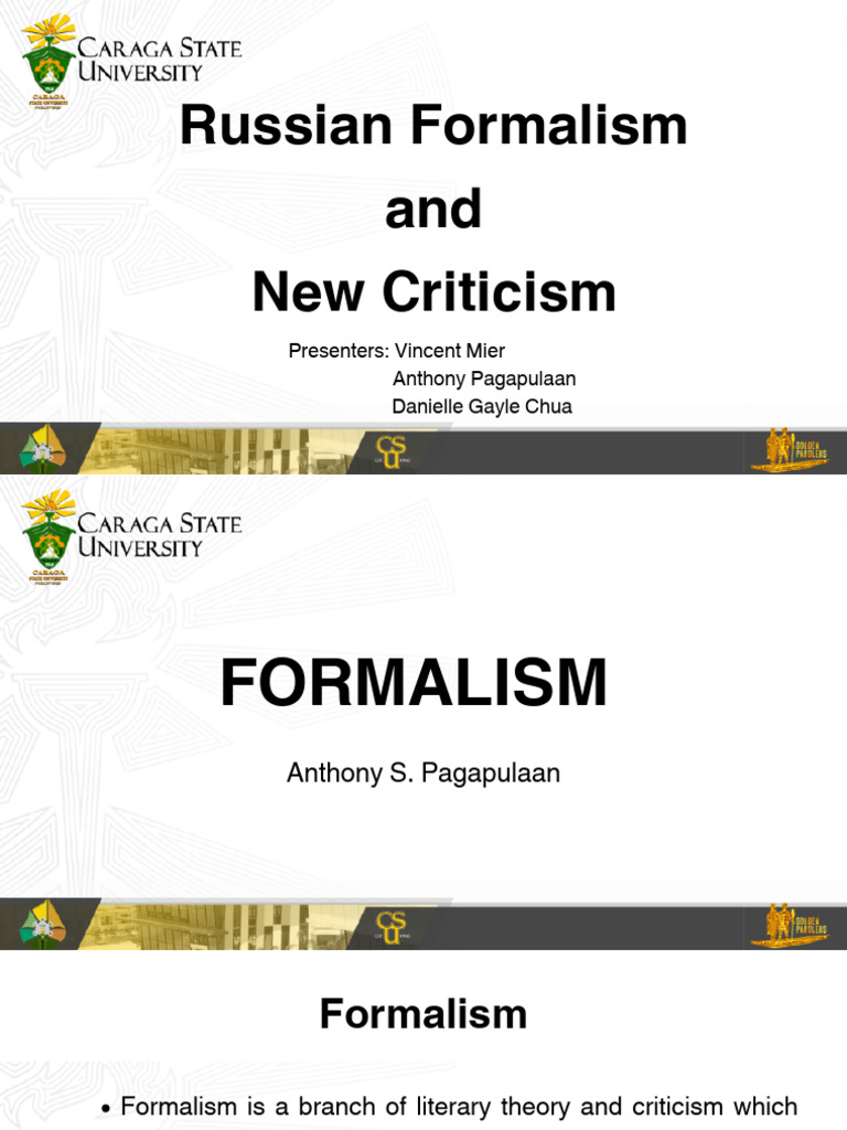 Formalism and New Criticism Presentation Slides | Download Free PDF ...