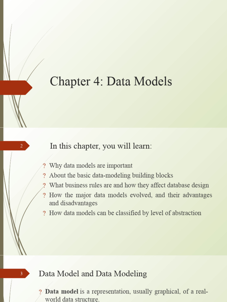 Chapter 4 - Data Models - v2 | PDF
