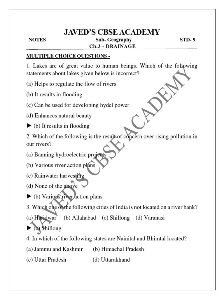 CH.3 - Drainage | PDF | River | Stream