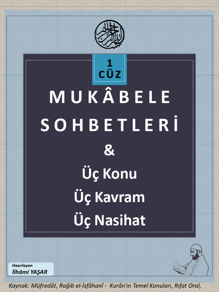 Mukabele Sohbetleri 1. Cüz | PDF