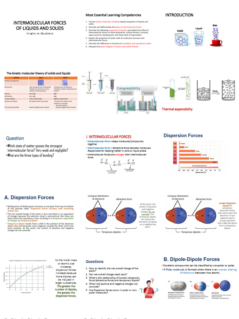 INTERMOLECULAR FORCES AND LIQUIDS AND SOLIDS - pdf0 | PDF ...