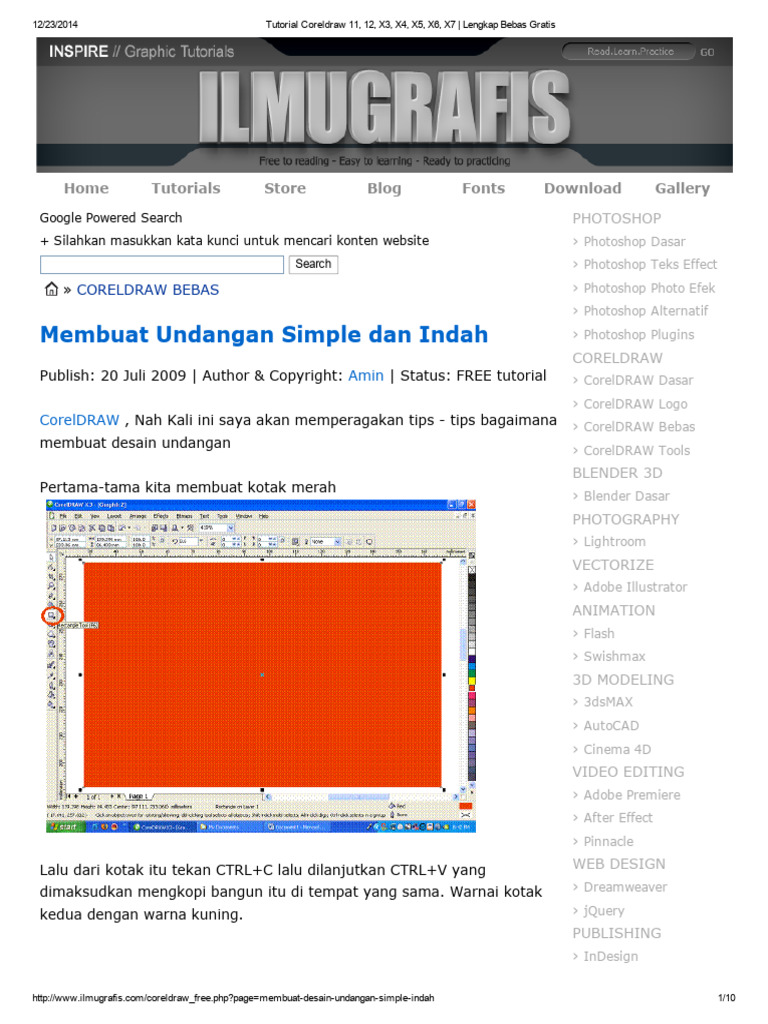 Membuat Undangan Simple Dan Indah | PDF
