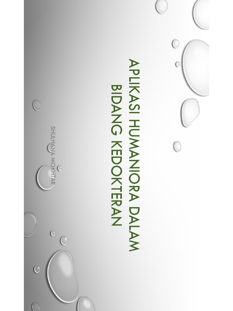 HUMANIORA Dalamkedokteran | PDF