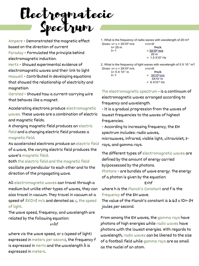 Science 10 Q2 Reviewer | PDF | Electromagnetic Spectrum | Electromagnetic Radiation