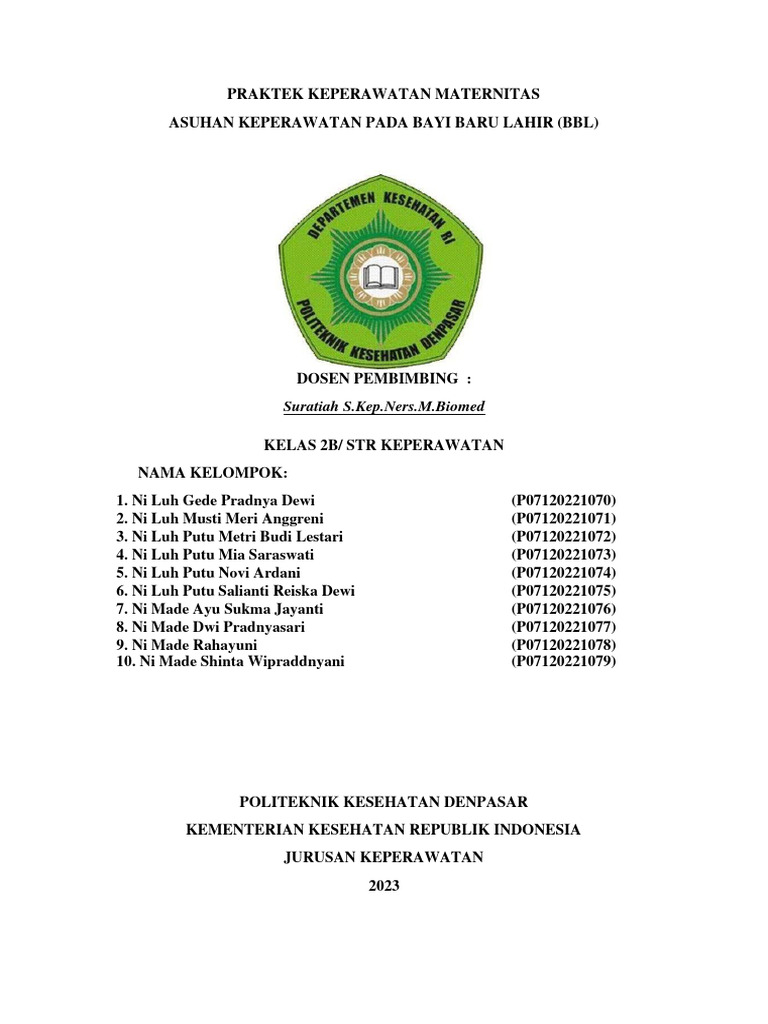 Askep Bayi Baru Lahir | PDF | Pengembangan Diri | Kesehatan Holistik