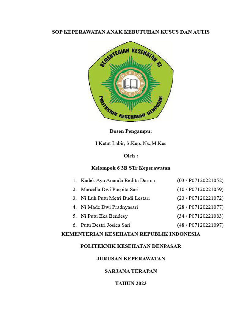 Sop Kep Anak | PDF | Pengembangan Diri