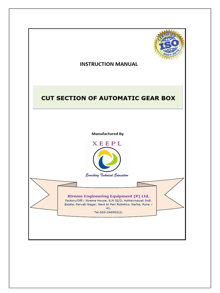 Automatic Gear Box | PDF | Automatic Transmission | Manual Transmission