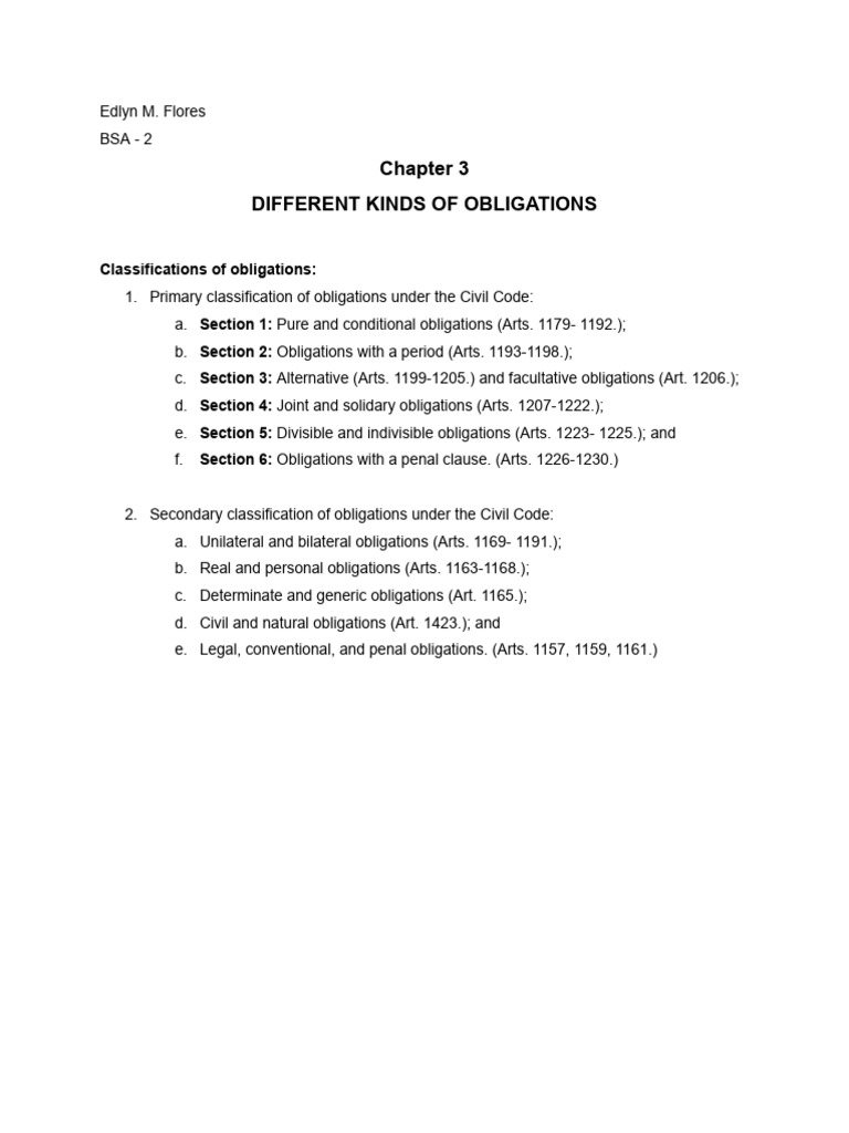 Chapter 3 Oblicon | PDF | Lease | Damages