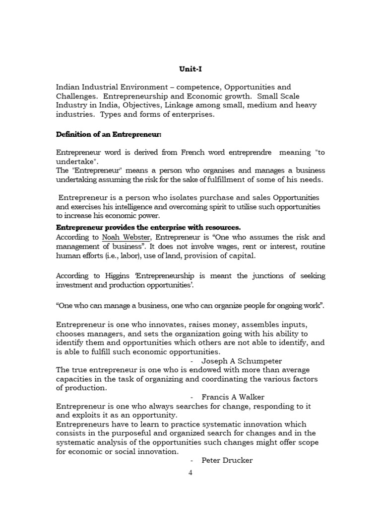 Unit 1 ENT | PDF | Entrepreneurship | Cooperative