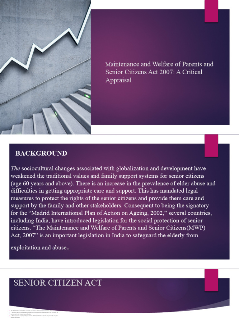 Critical Overview of Senior Citizens Act 2007 | PDF | Arrest Warrant ...