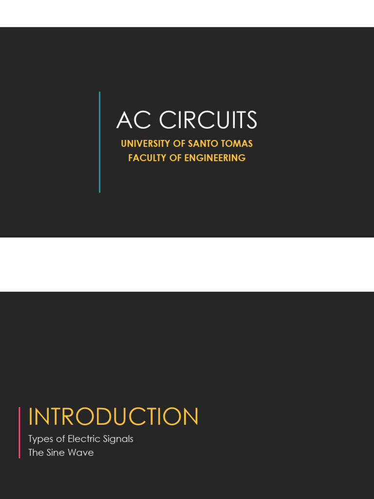 IE255 - Introduction to AC Circuits | PDF | Root Mean Square | Frequency