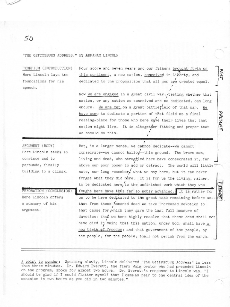 Lincoln's Gettysburg Address PDF | PDF | Abraham Lincoln