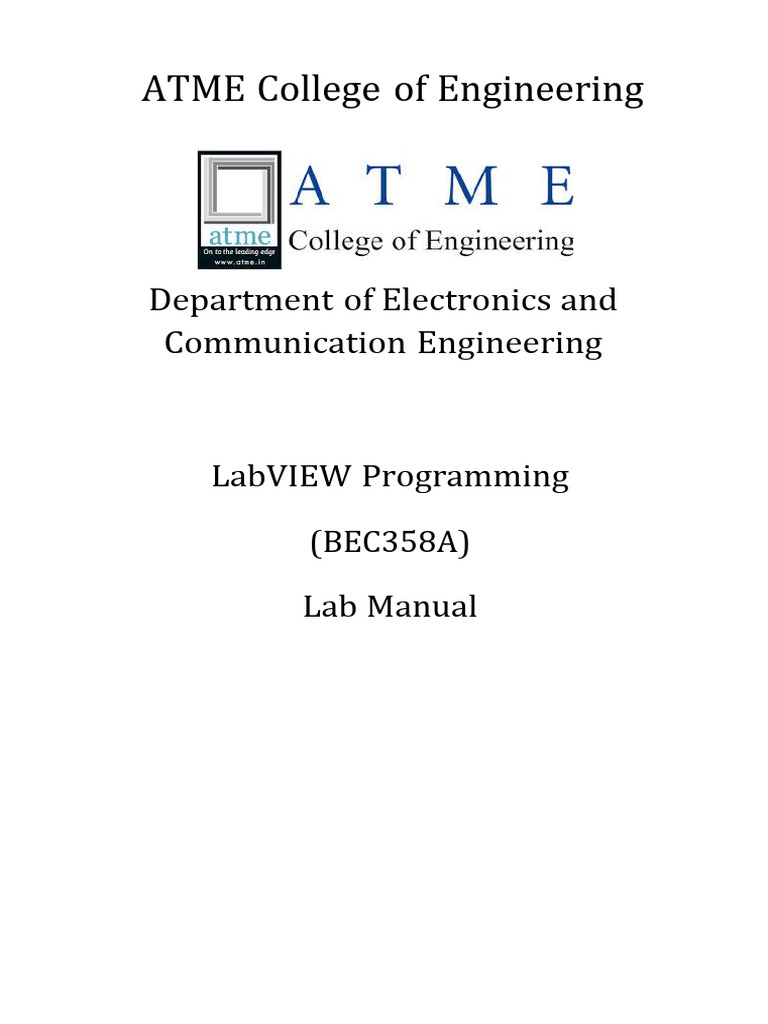 Lab VIEW Programming Syllubus | Download Free PDF | Engineering | Science