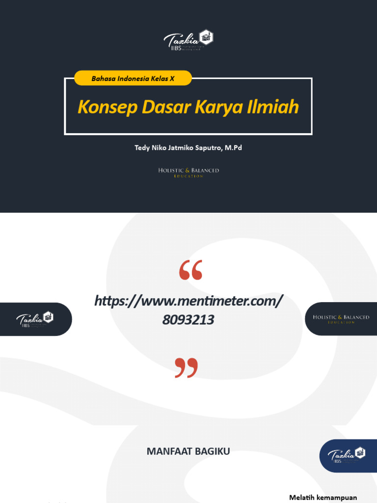 Konsep Dasar Karya Ilmiah | PDF