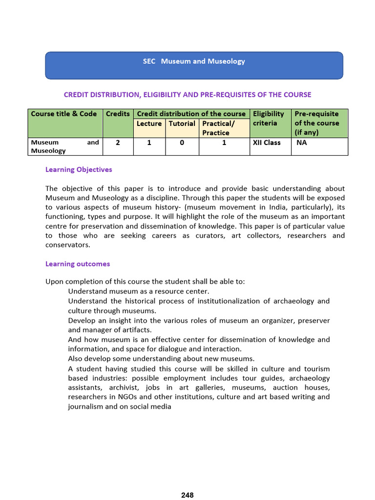 Museum And Museology Pdf Museum Museology