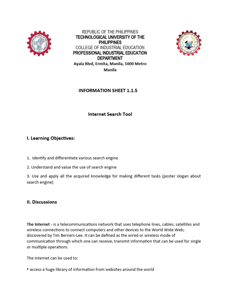 Information Sheet 1.1.5 - Documentation | Download Free PDF | Search Engine Optimization | World ...