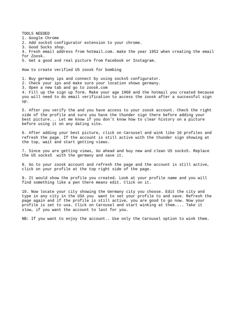 Zoosk Tut 2023 | PDF