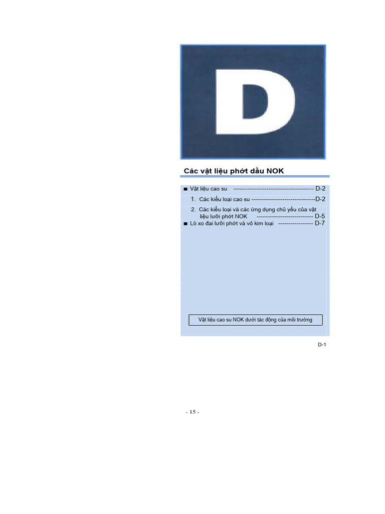 03 15 21 Types of NOK Oil Seals Materials1 VN | PDF