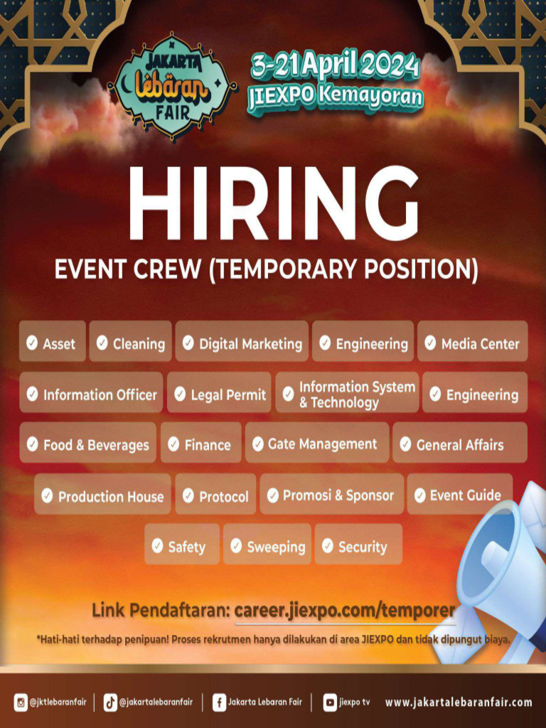 Event Crew Lebaran Fair 1 | PDF