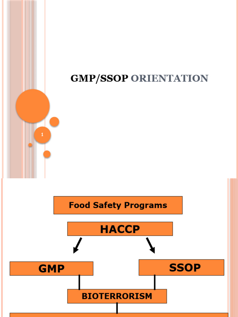 GMP SSOP Orientation Refresher Course | PDF | Wellness