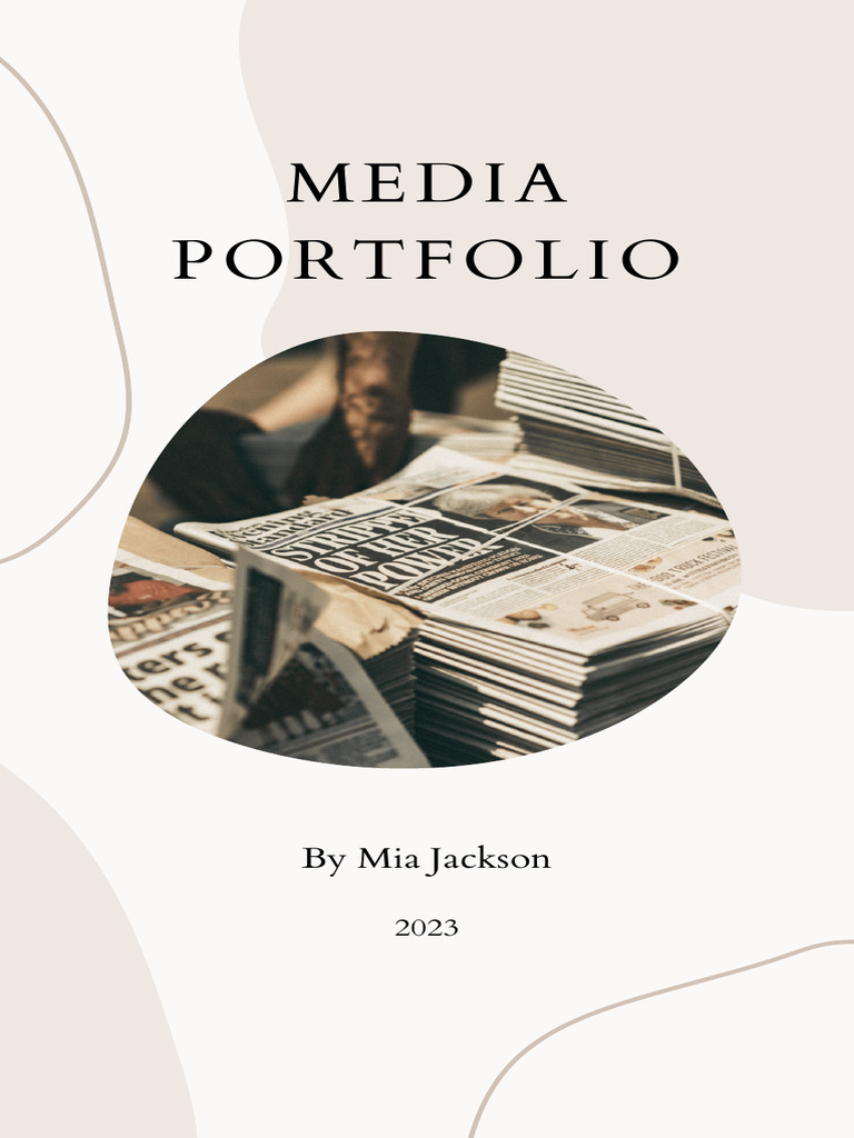Mia Jackson's Portfolio | PDF | Graphic Design | Editing