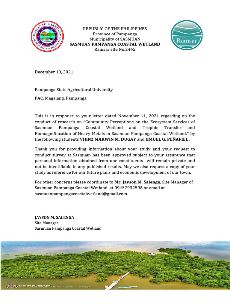 Letter Research of Psau Students | PDF