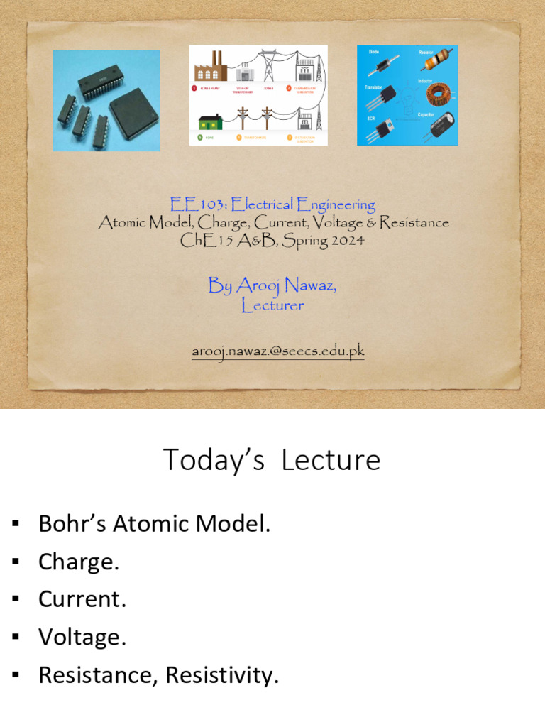 EE Lec 34 | PDF | Semiconductors | Electric Current