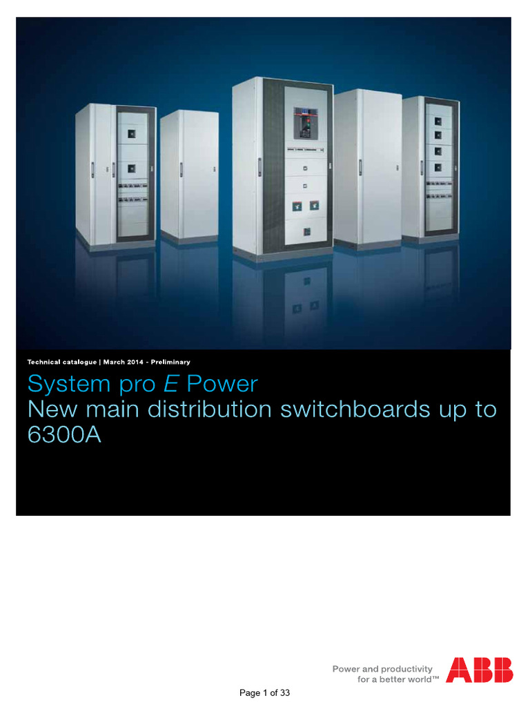 01 Tủ điện MSB E Power - ABB | PDF | Electrical Network | Electronics