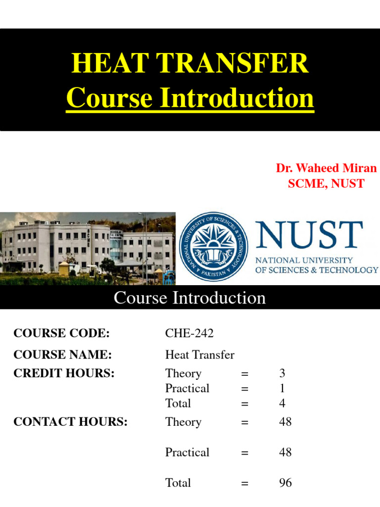 Lecture 1 - Introduction | PDF | Heat Transfer | Heat