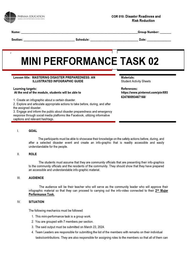 2nd MINI PT - COR 010 - REVISED | PDF | Natural Disasters | Disaster ...