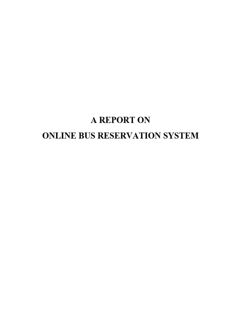 Bus Reservation System | PDF | Unified Modeling Language | Use Case