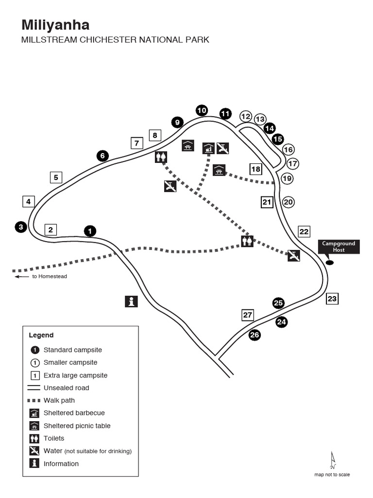 Miliyanha Campground Millstream Chichester National Park Mud Map | PDF