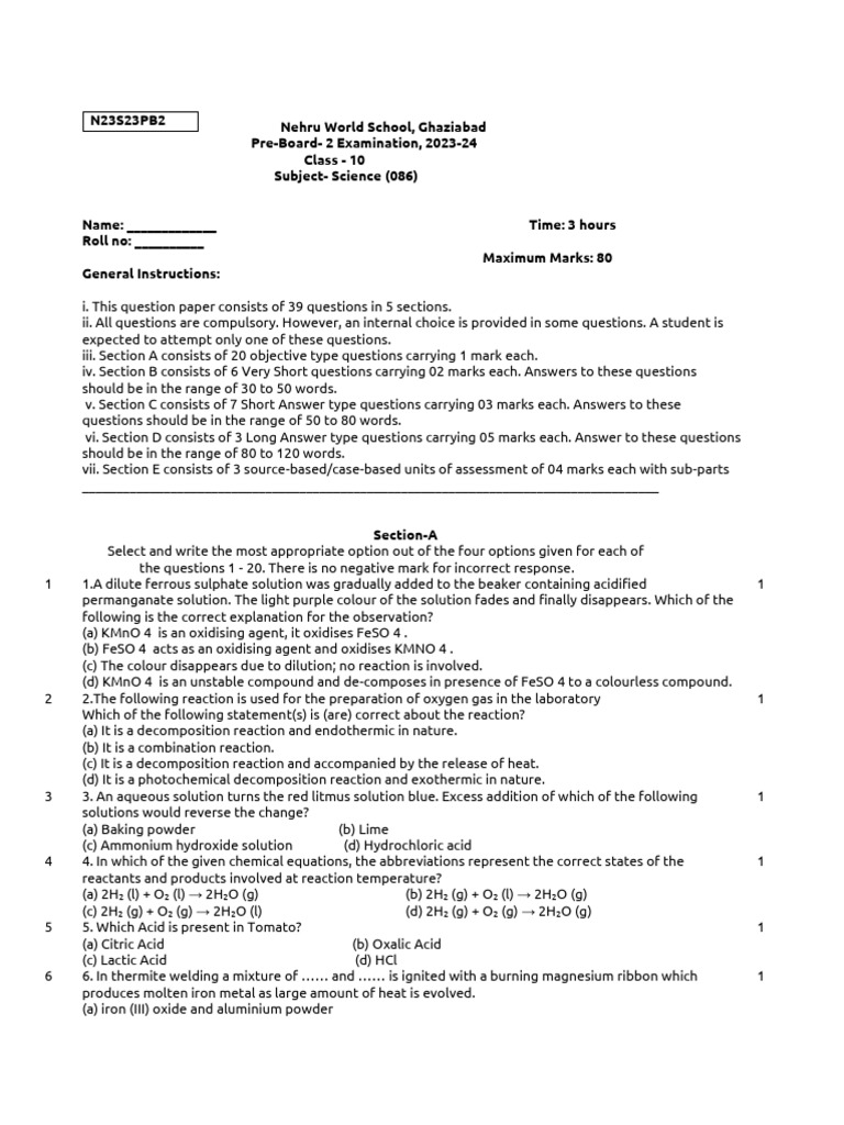 10PB2 Science | PDF | Teaching Methods & Materials | Science & Mathematics