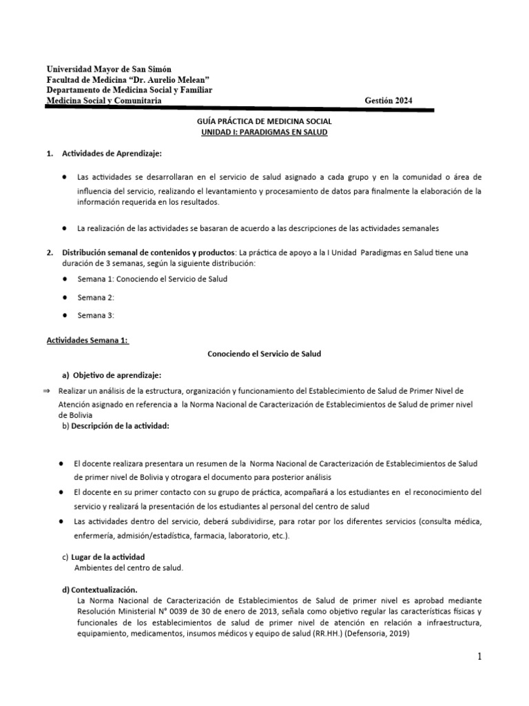 2°guia Practica..conociendo El Servicio JMLL | PDF | Medicina