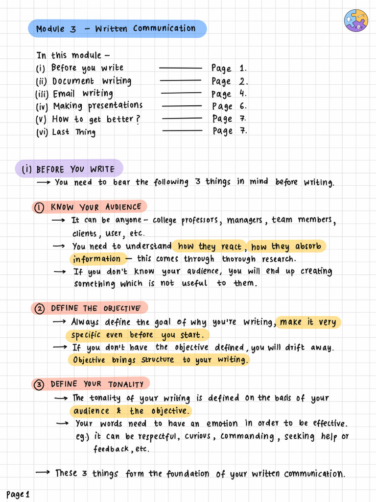 Written Communication | PDF