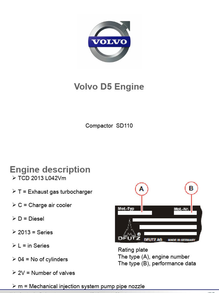 Volvo D5 Engine 2011 | PDF