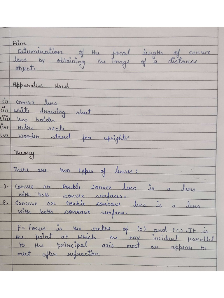 Class 10 Physics Practicals | PDF