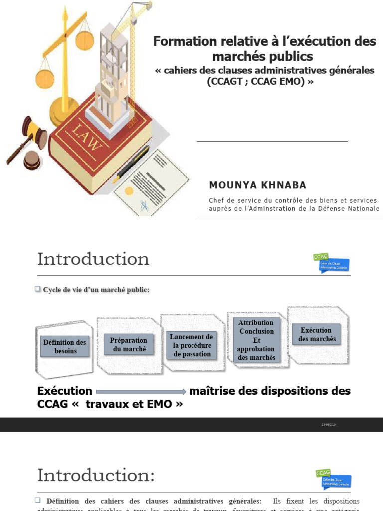 Formation CCAG Travaux et EMO Maroc | PDF | Assurance | Cautionnement