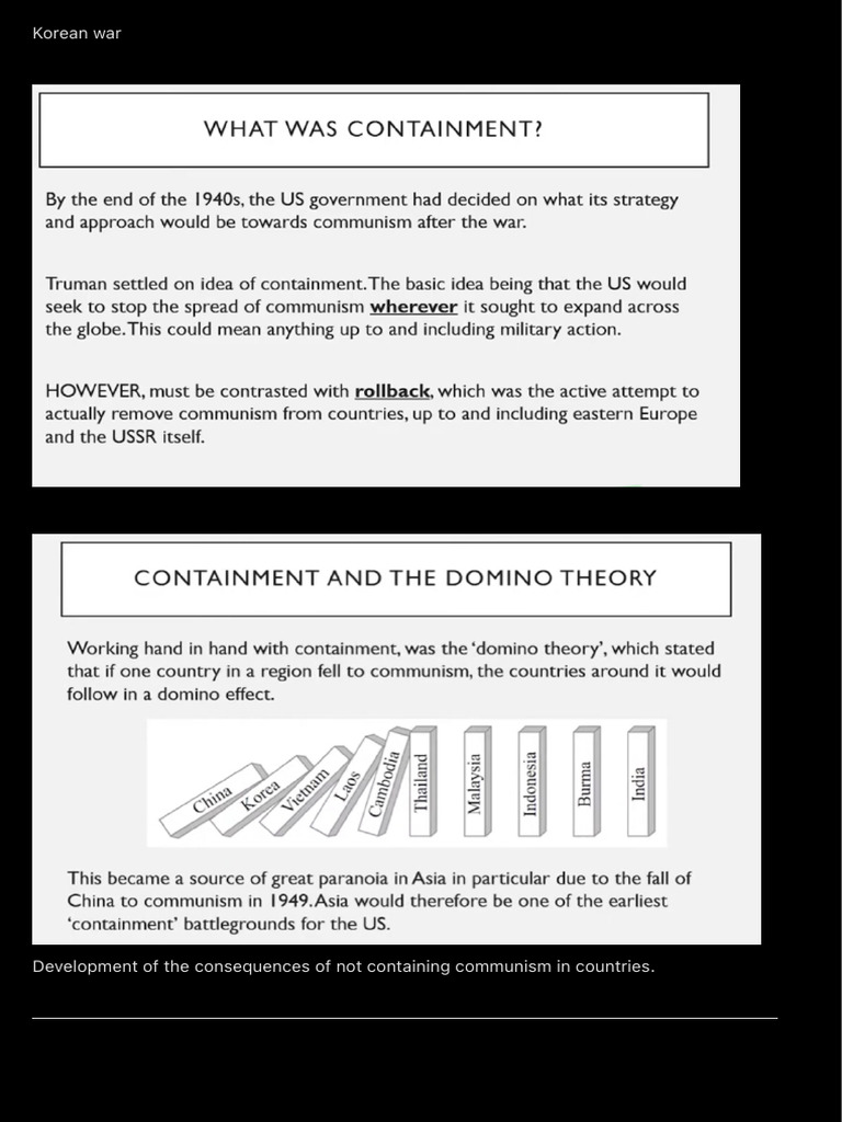Korean War 2 | PDF | Containment | Korea