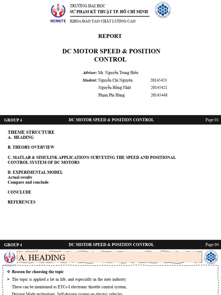 Dc Motor Speed And Position Control Download Free Pdf Electric Motor Electromagnetism