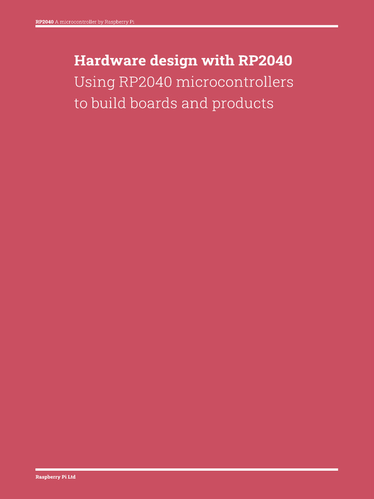 Hardware Design With rp2040 | PDF | Capacitor | Microcontroller
