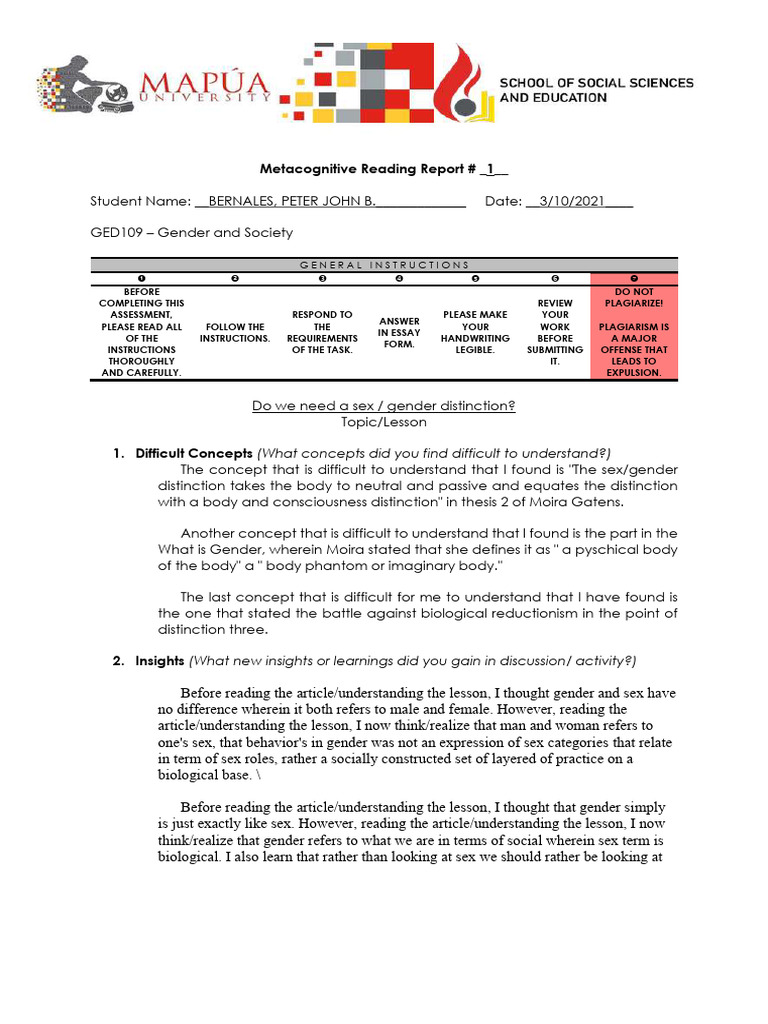 Ged109 MRR1 | PDF | Career & Growth | Self-Improvement