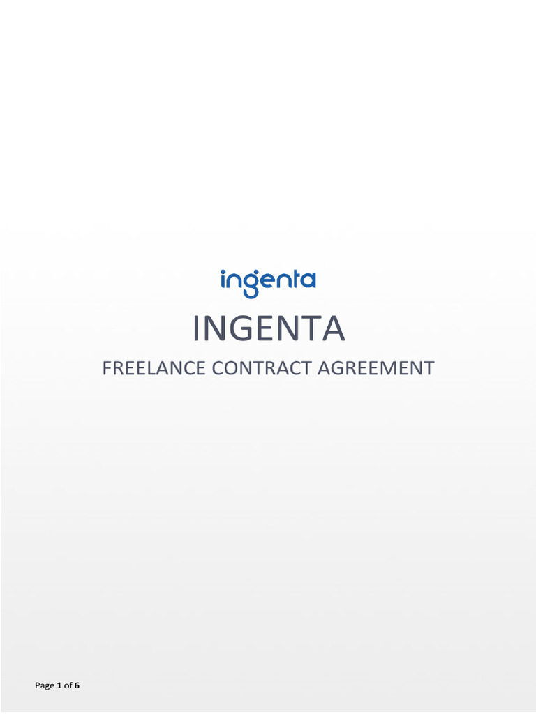 Ingenta Contract | PDF