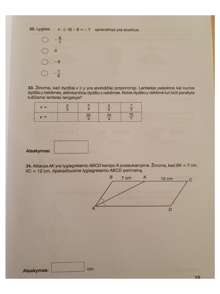 Matematika NMPP Uzd. | PDF