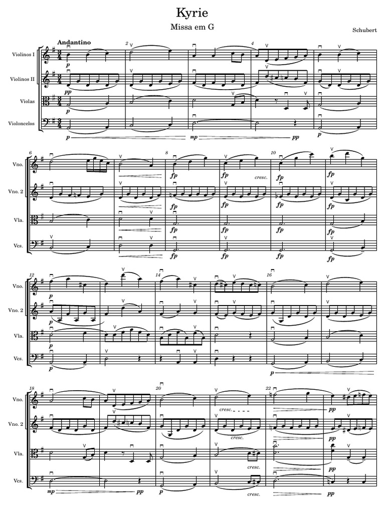Kyrie-Partitura e Partes | PDF