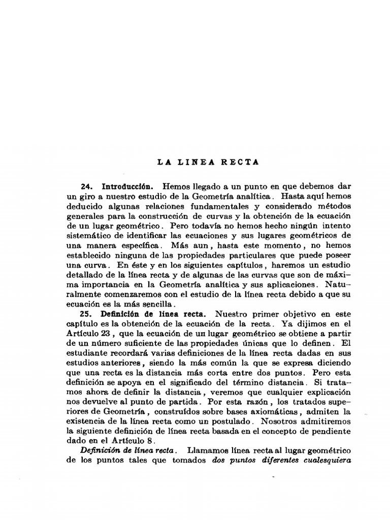 02 - La Linea Recta | PDF | Línea (geometría) | Pendiente