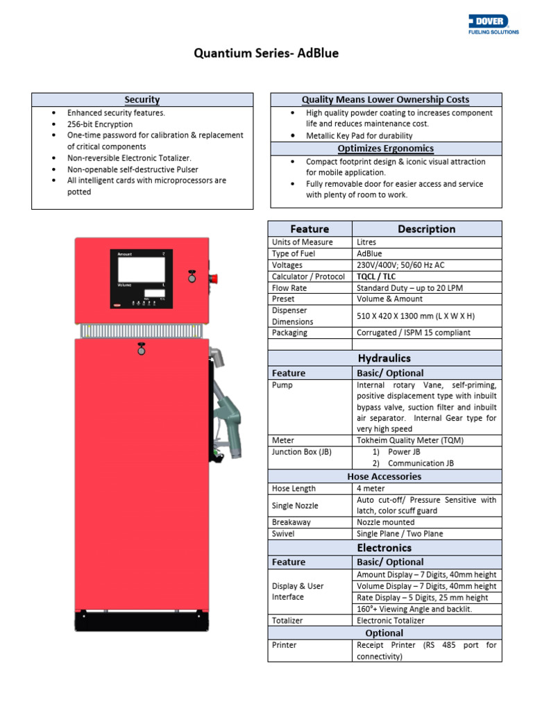 Adblue Dispenser | PDF