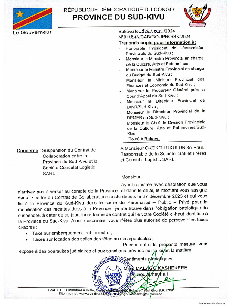 Fin PPP Au Sud-Kivu | PDF