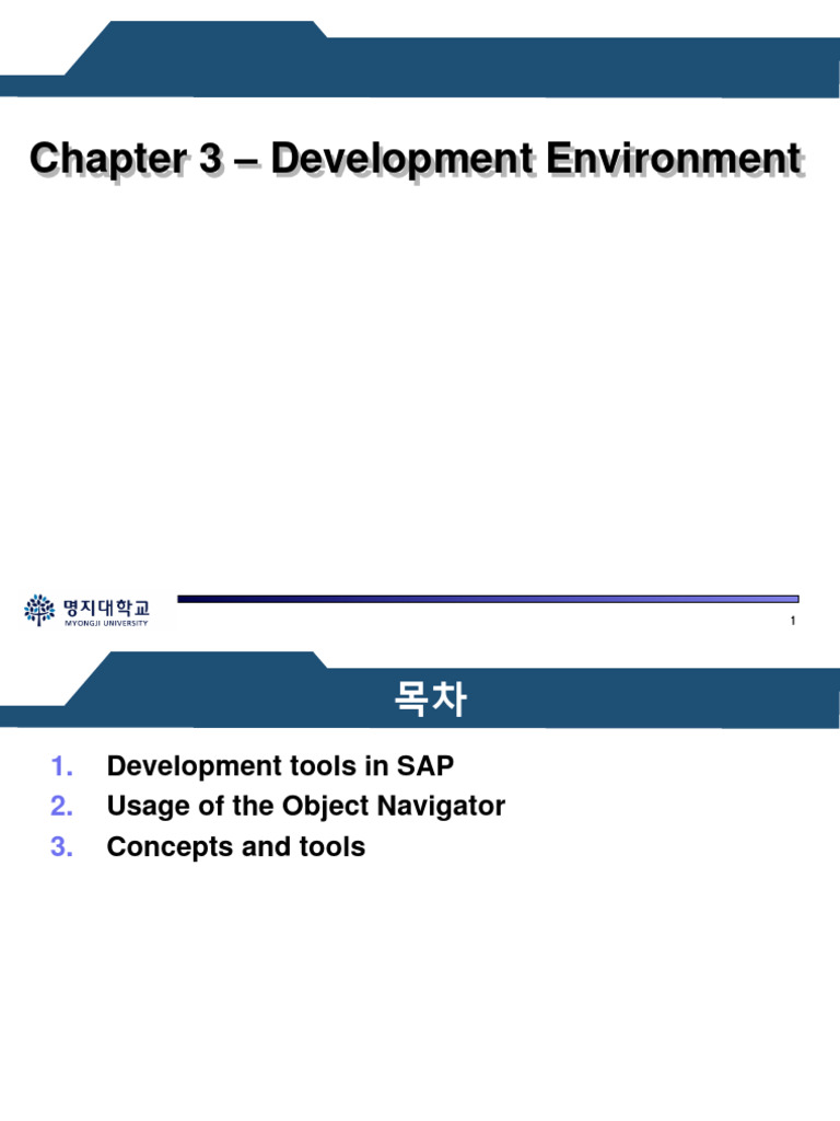 L03 - Developememt Environment | PDF