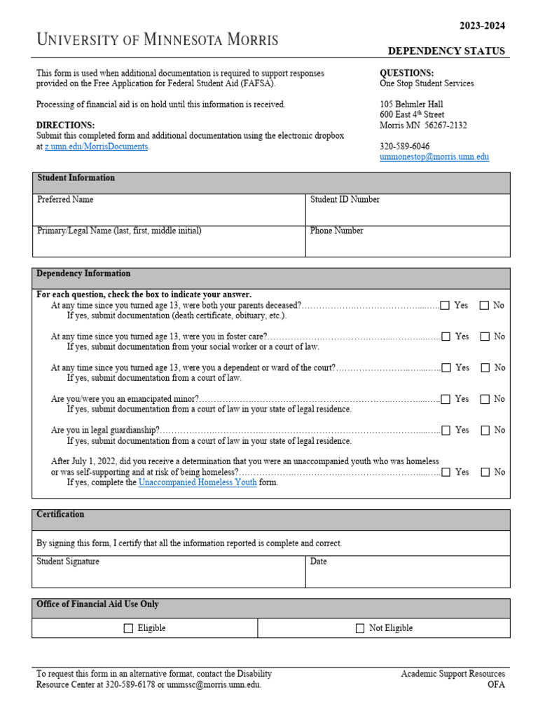 Dependency Status 2023-24 | PDF